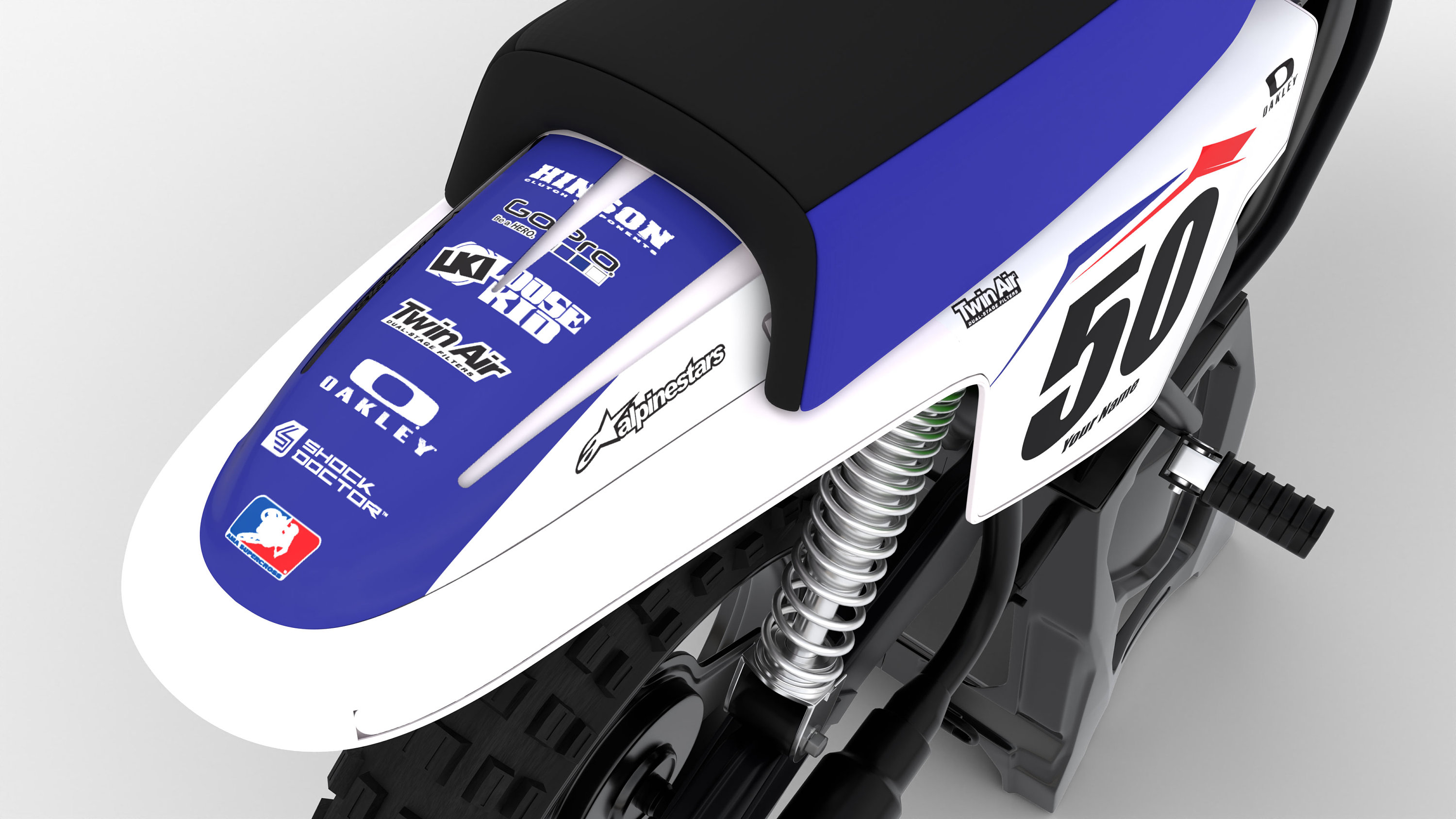 Yamaha PW50 Sticker Kit All Years Force Style Pee Wee 50 PW 50 Graphics ...