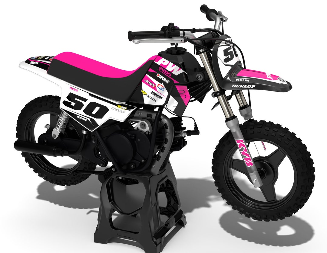 Yamaha PW50 Sticker Kit All Years Strength Pink Style Pee Wee 50 PW 50 ...
