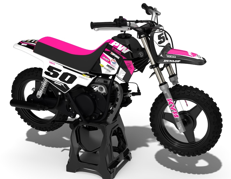 Yamaha PW50 Sticker Kit All Years Strength Pink Style Pee Wee 50 PW 50 ...