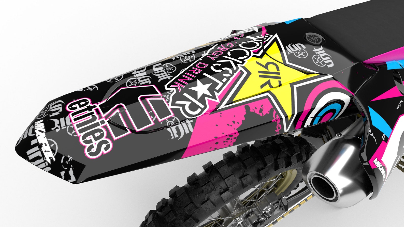 Yamaha TTR 50 Sticker Kit All Years Rush Style TTR50 Graphics / Decals ...