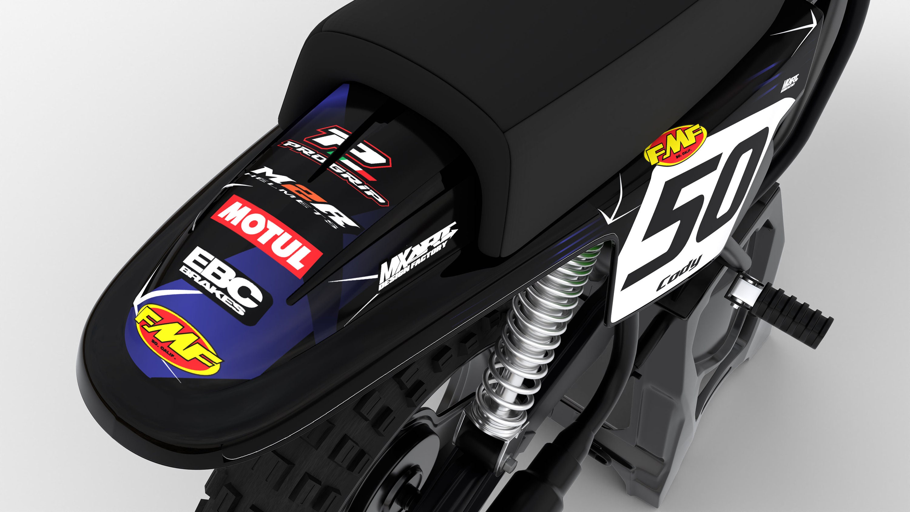 Yamaha PW50 Sticker Kit All Years Barbed Style Pee Wee 50 PW 50 ...