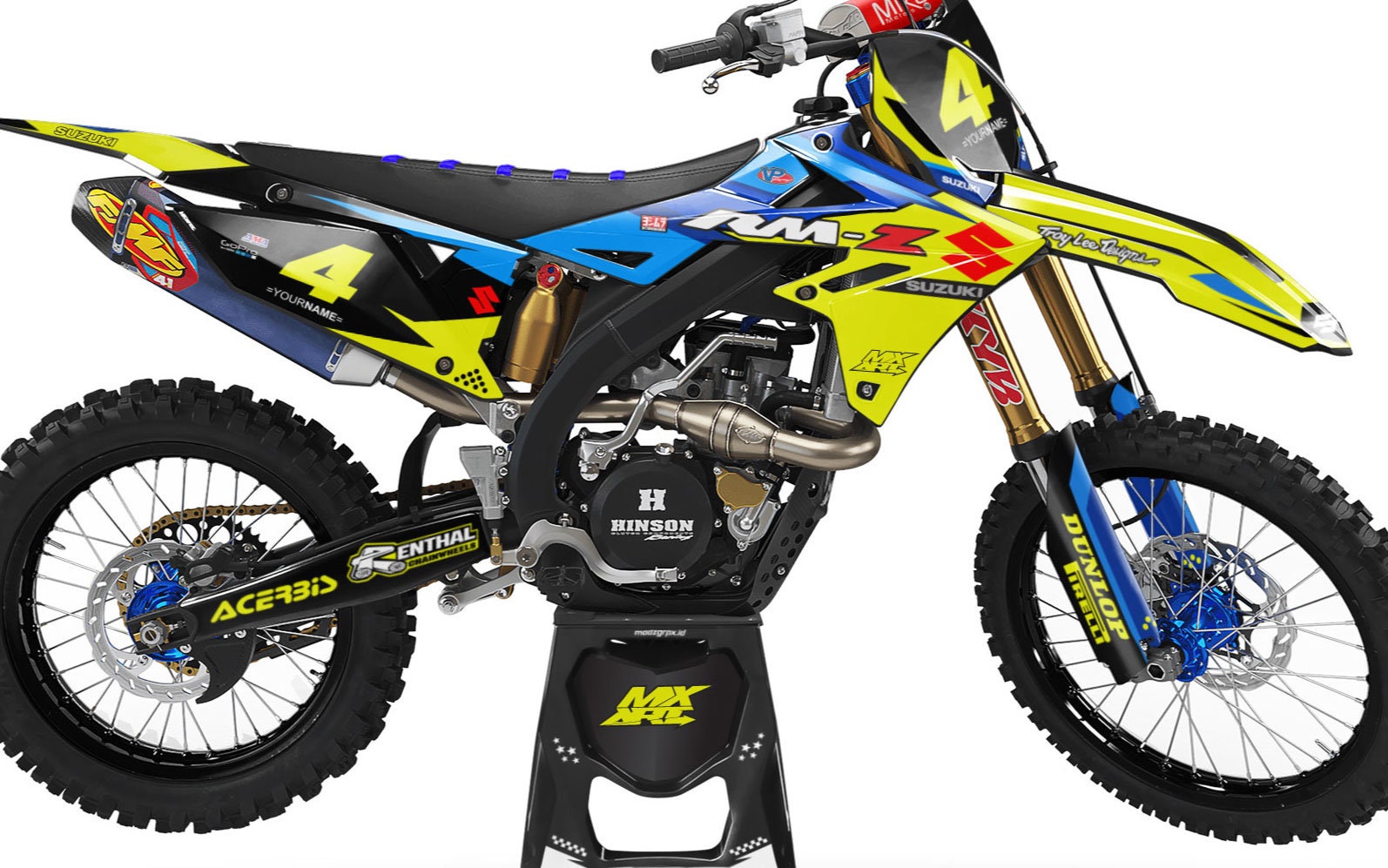 Suzuki JR 50 Sticker Kit All Years Throttle Style JR50 Graphics ...