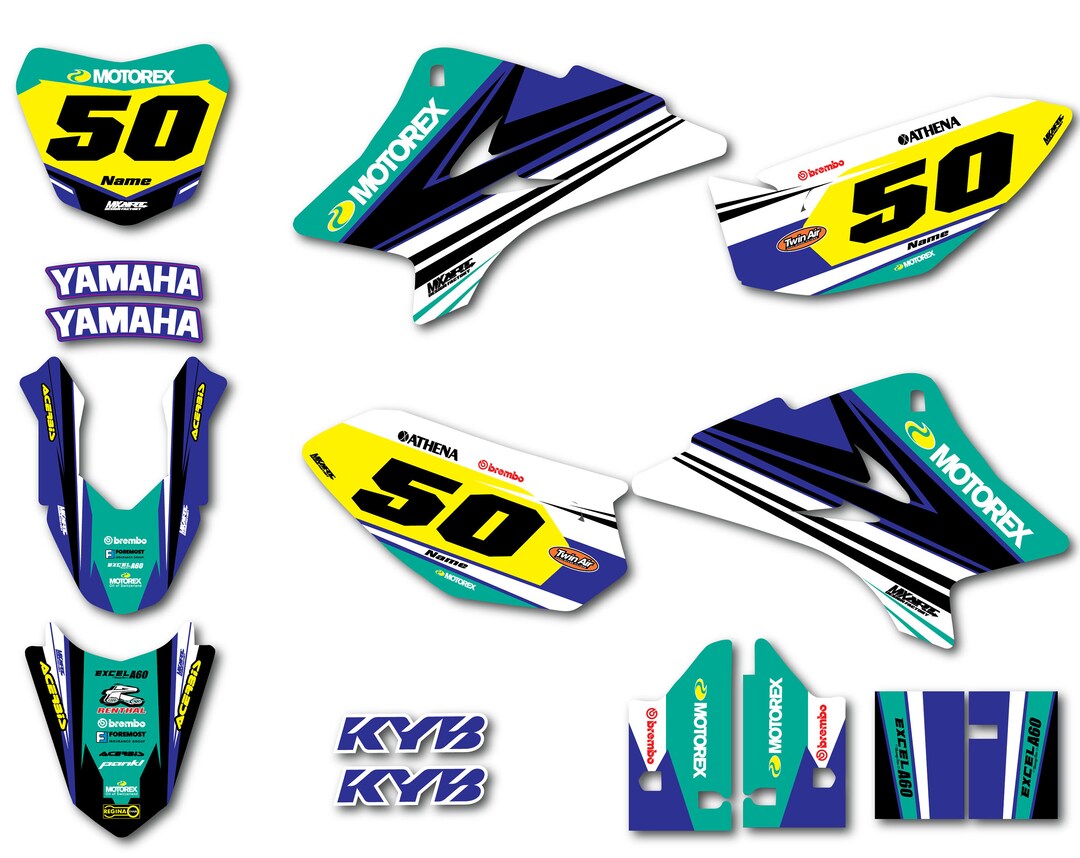 Yamaha TTR 50 Sticker Kit All Years Strike Style TTR50 Graphics Decals ...