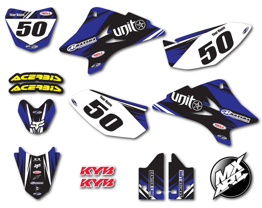 Yamaha TTR 50 Sticker Kit All Years Digger Style TTR50 Graphics ...