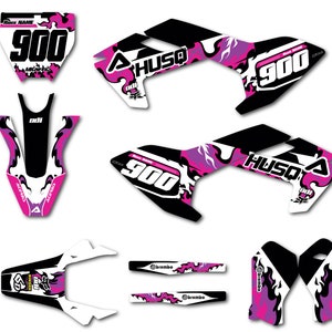 Yamaha PW50 Sticker Kit All Years Chase Style Pee Wee 50 PW 50 Graphics ...