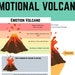 Emotional Volcano, Emotional Regulation Worksheet, Behaviour ...
