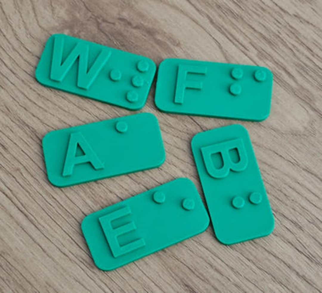 Braille Tactile Playing Tiles Alphabet - Etsy