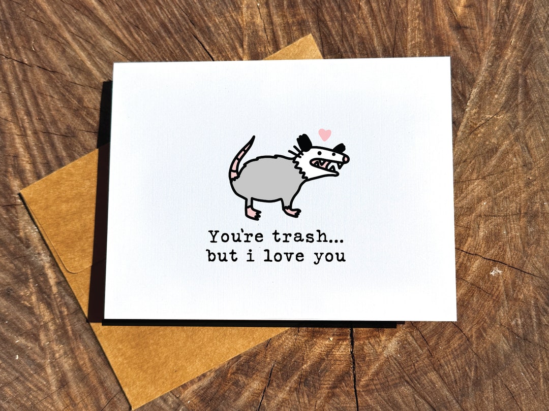 Opossum Card for a Friend, Possum Birthday Card, Possum Card for Friend ...