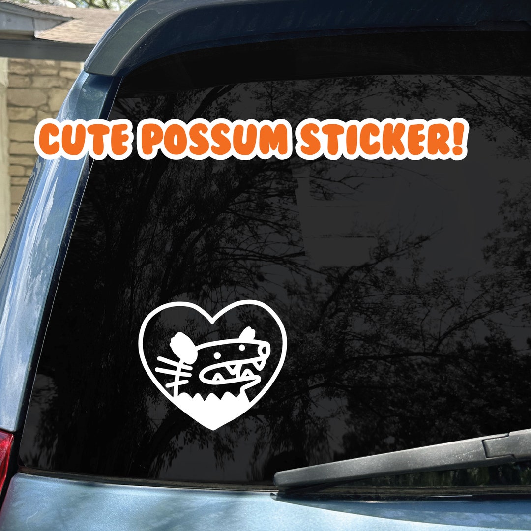 Possum Sticker Peeker Sticker Peeker Decal Funny Sticker Cute Decal ...