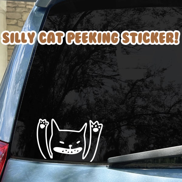 Cat Sticker for Car - Etsy