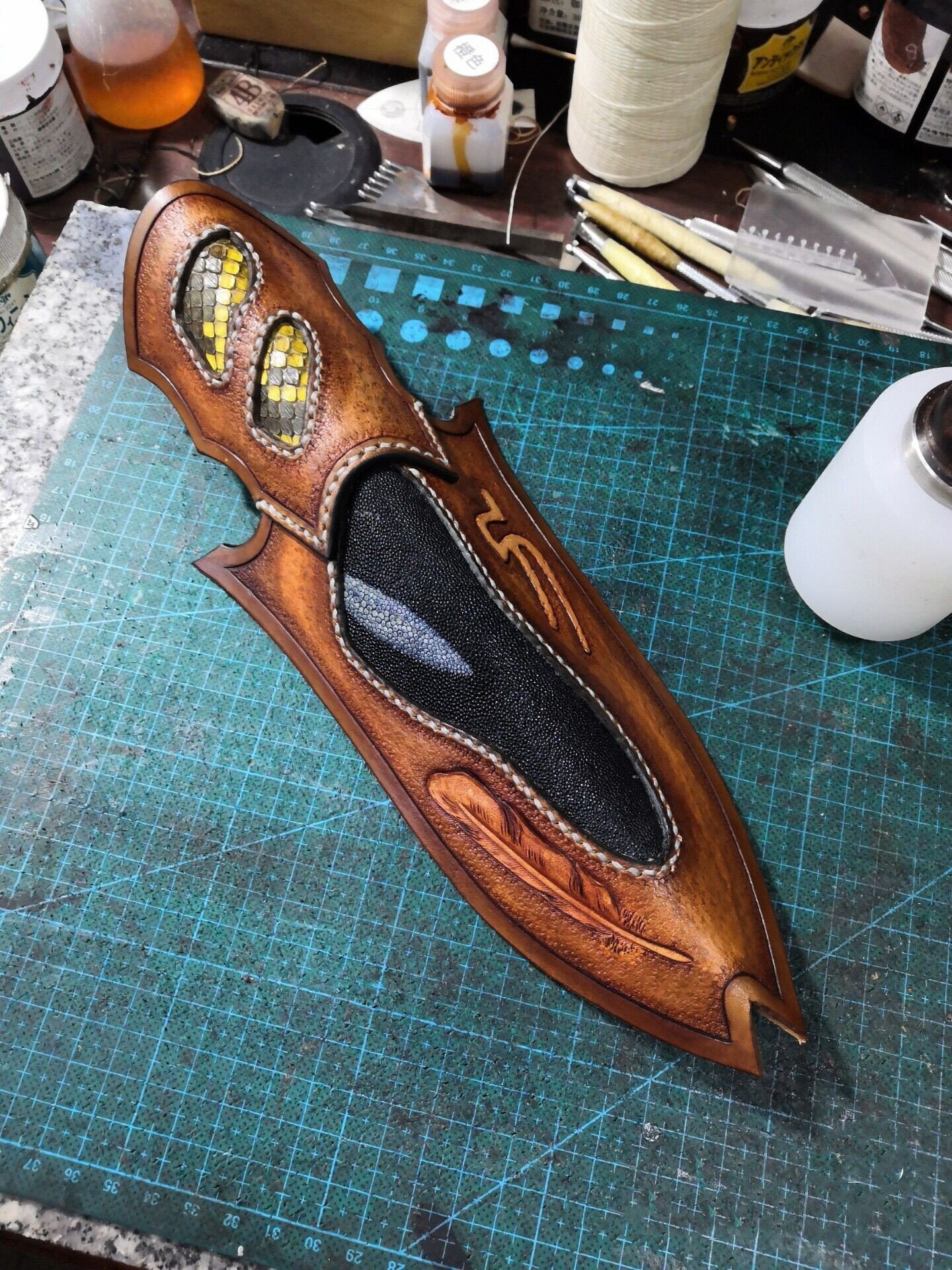 Leather Scabbard - Etsy