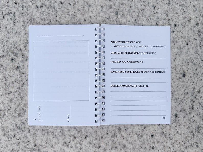 Utah Temple Passport | LDS | Book - Etsy