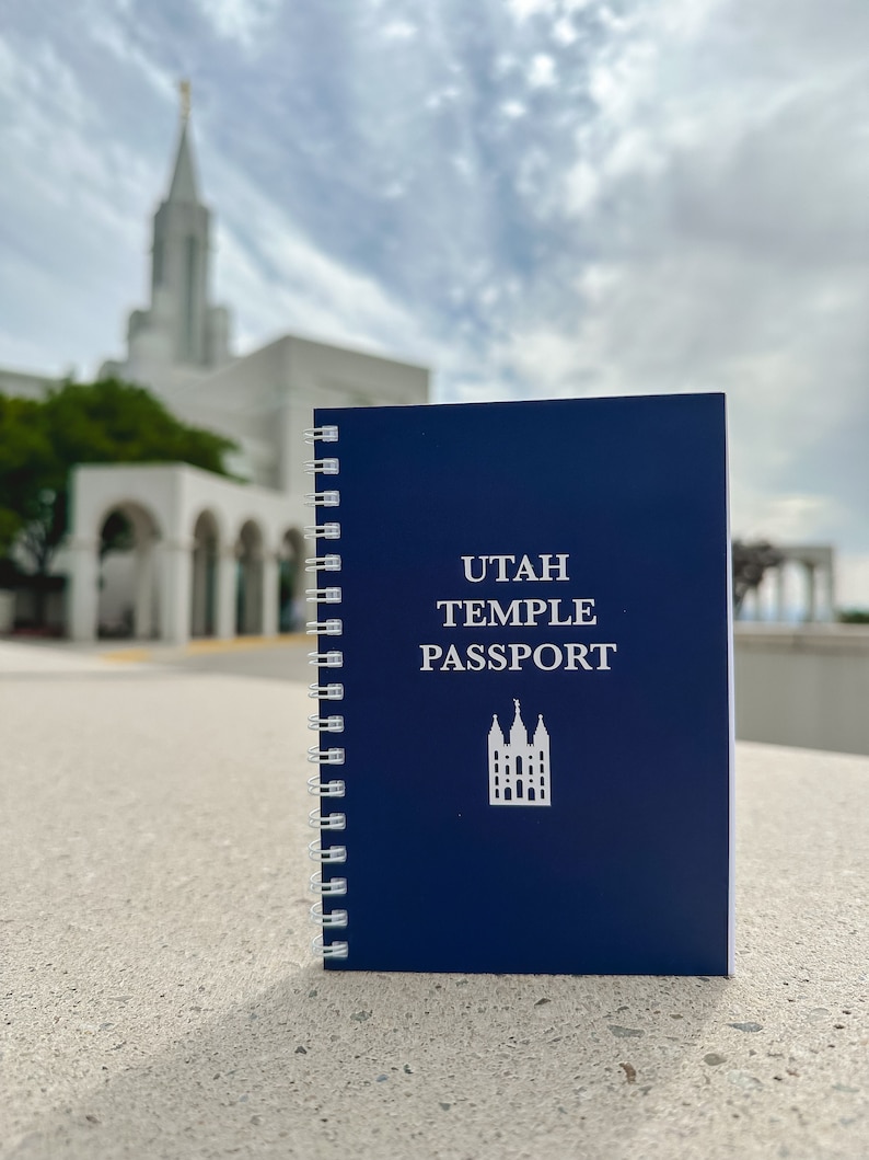 Utah Temple Passport | LDS | Book - Etsy