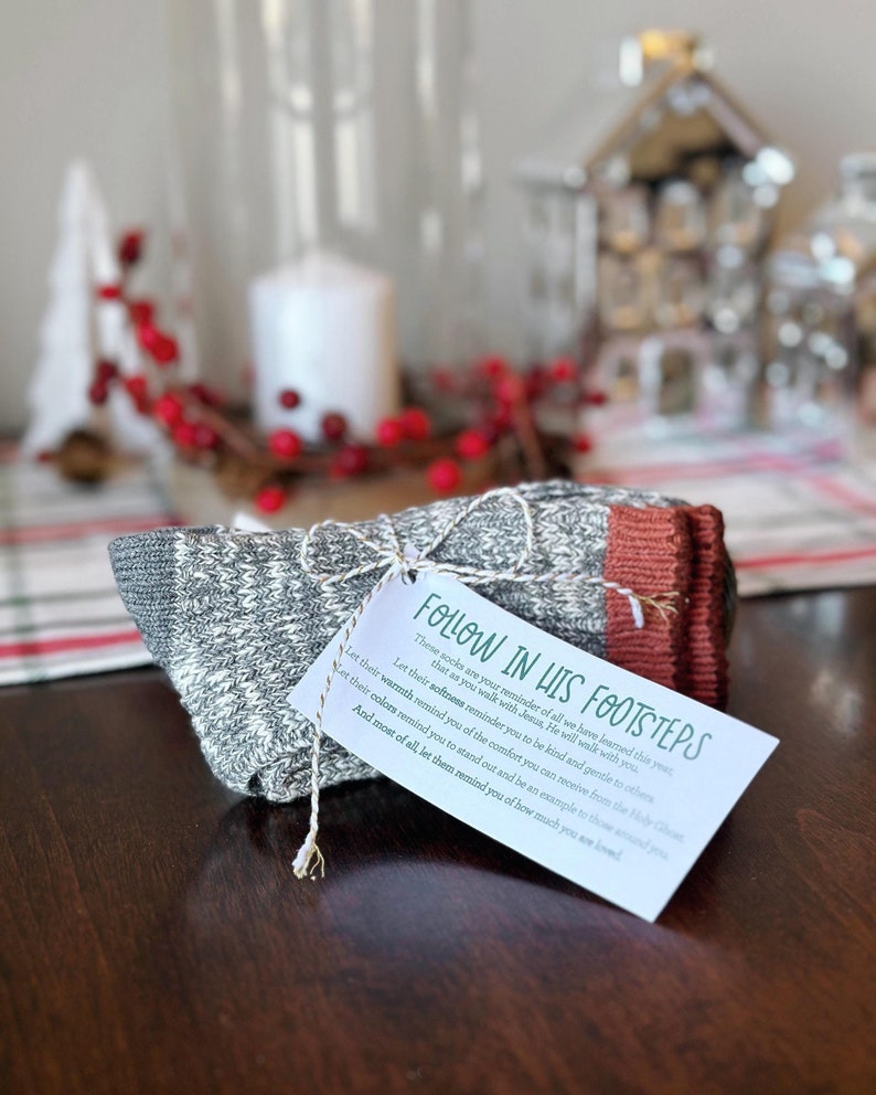 LDS Sock Gift Tag | Christmas Gift Tag - Etsy