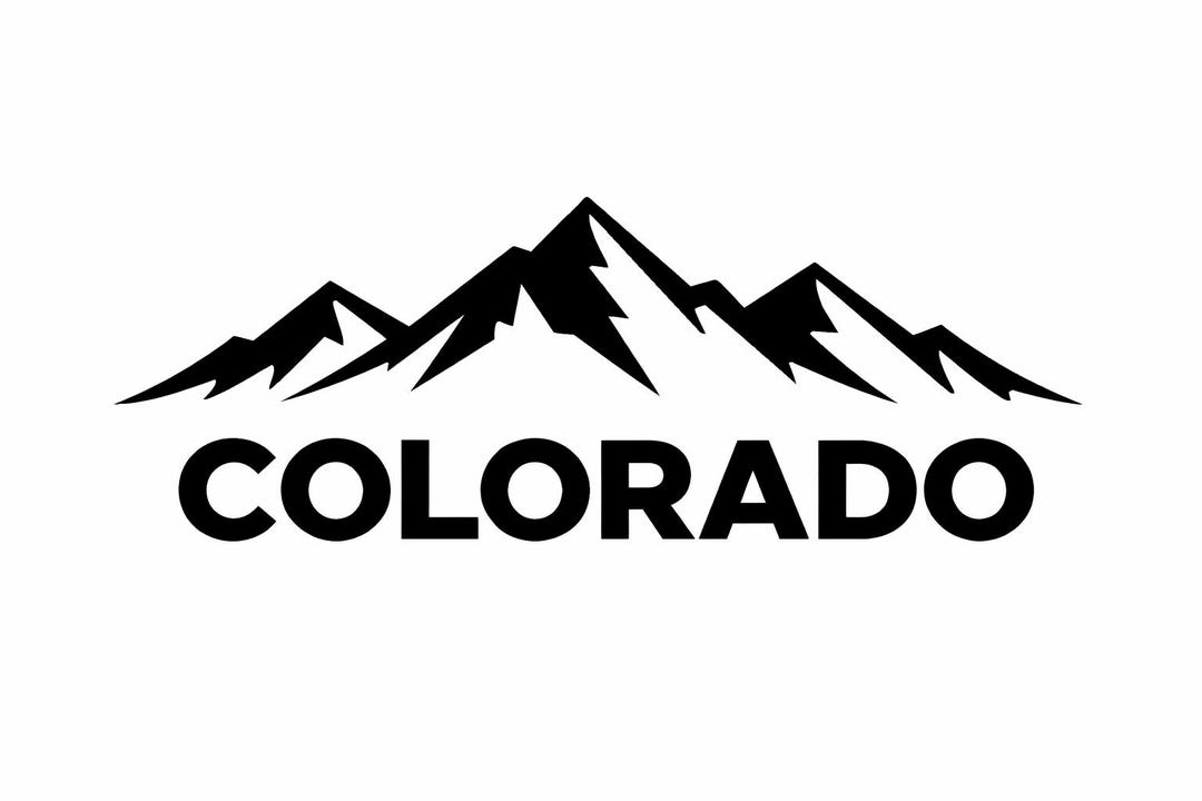 Colorado Mountain Range Car Window Vinyl Decal - Etsy