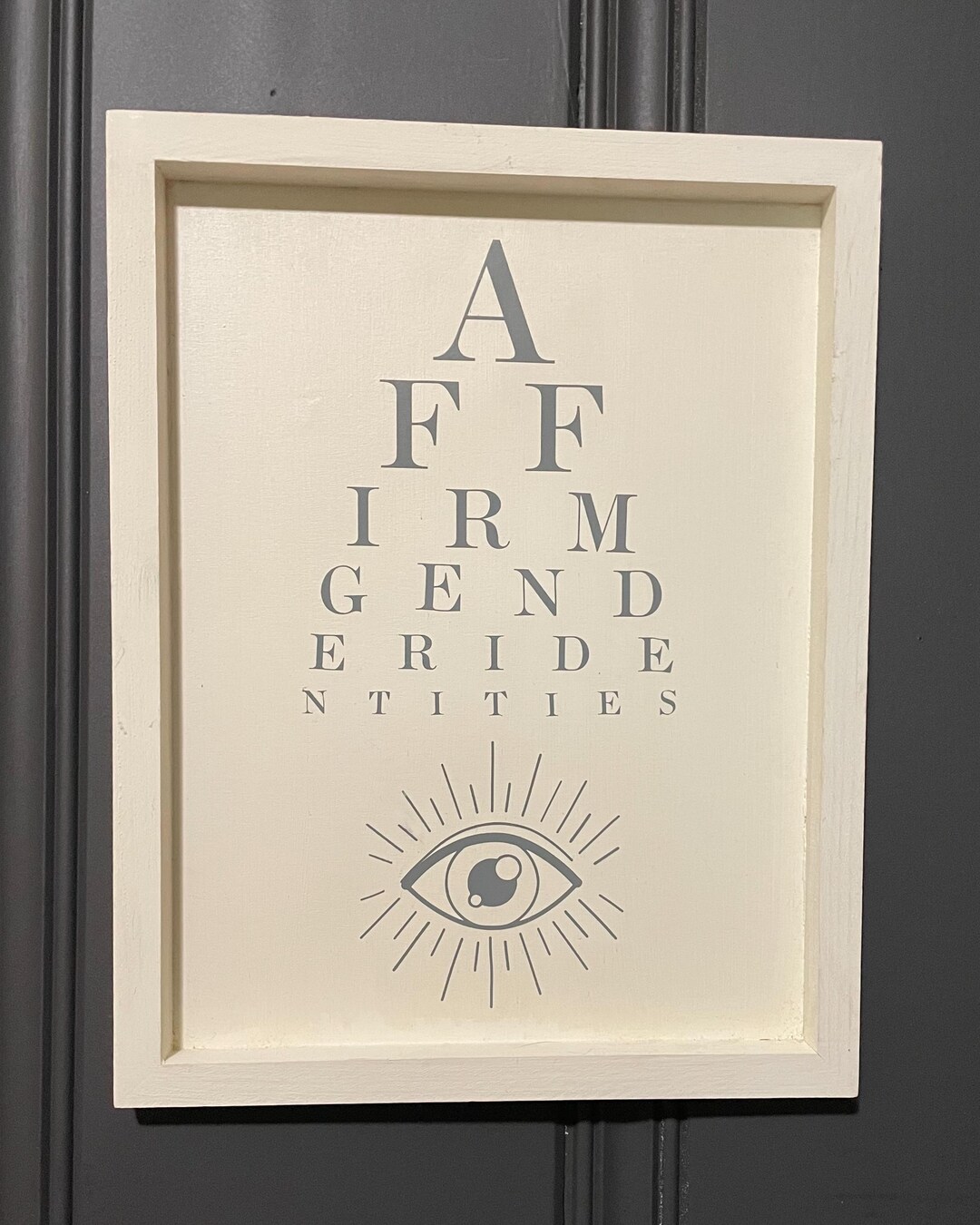 Affirm Gender Identities Eye Chart - Etsy