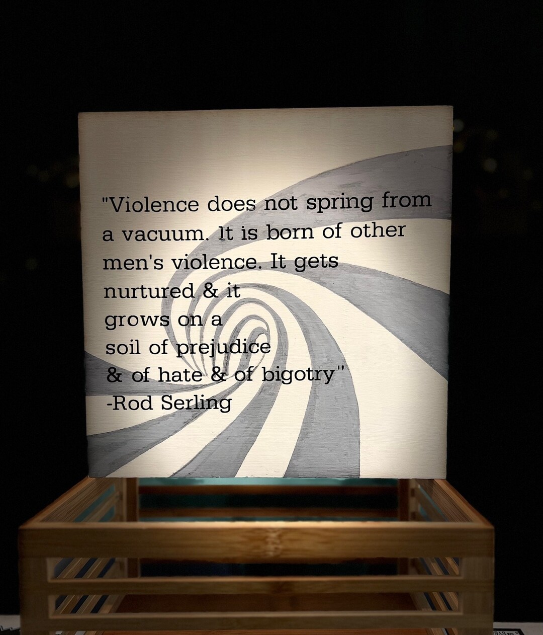 Rod Serling: Men's Violence Sign - Etsy