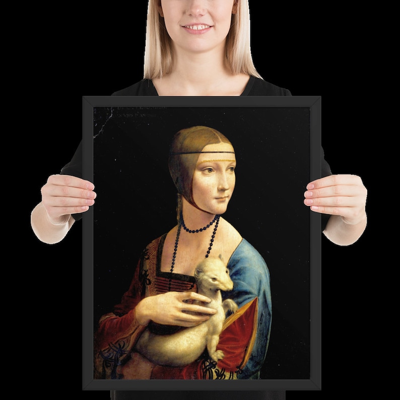 Lady With an Ermine, Leonardo Da Vinci, Famous Fine Art Print ...