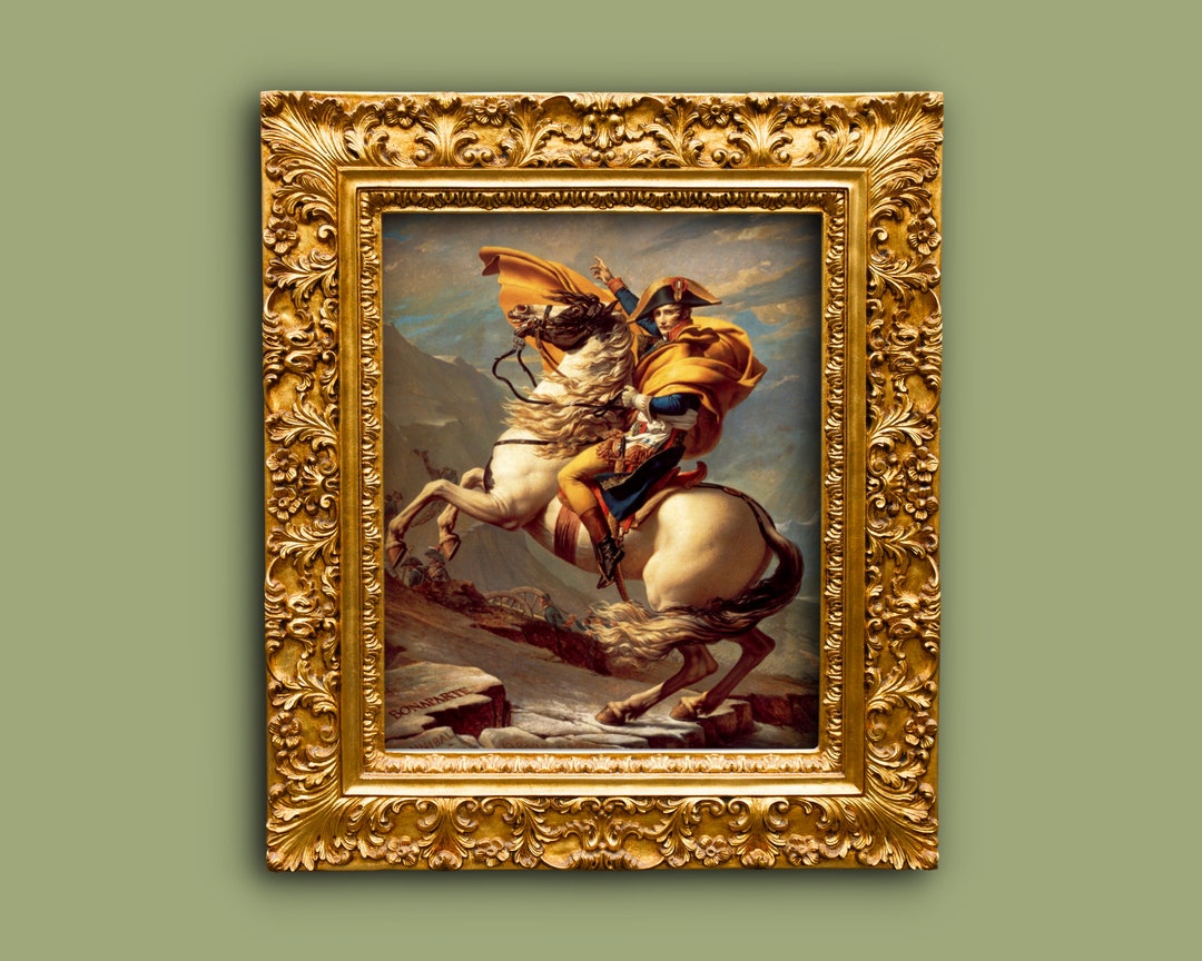 Napoleon Crossing the Alps, Jacques-louis David, Famous Fine Art Print ...