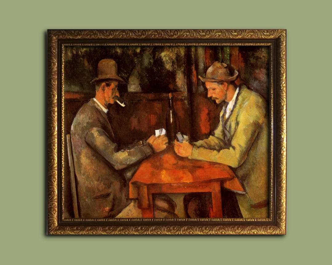 The Card Players, Paul Cézanne Famous Fine Art Print, Classical Wall ...