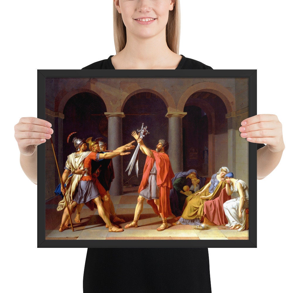 The Oath of Horatii, Jacques-louis David, Famous Fine Art Print ...