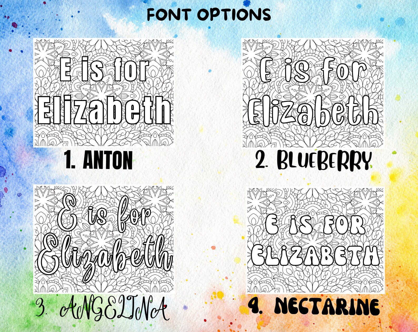 Personalized Coloring Page Customized Coloring Page Printable Personal ...