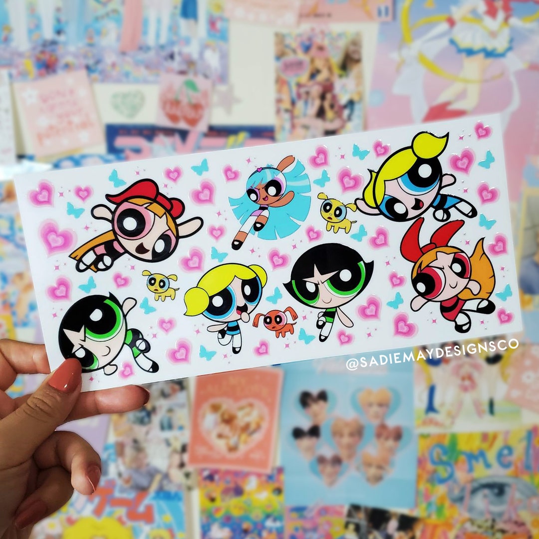 Ready to Ship PPG UV DTF Wrap 16oz Powerpuff Girls Girly - Etsy