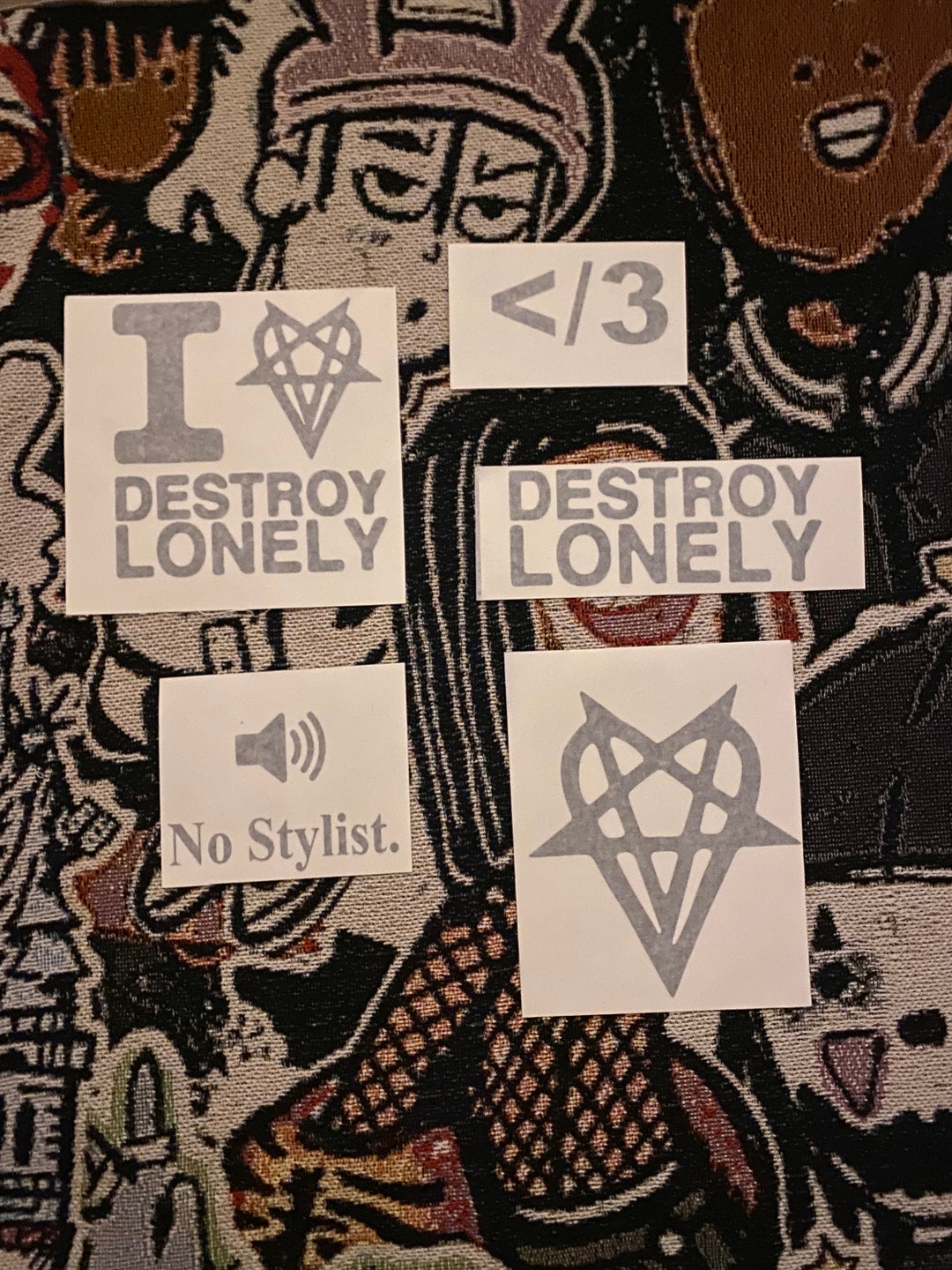 Destroy Lonely Sticker Pack - Etsy