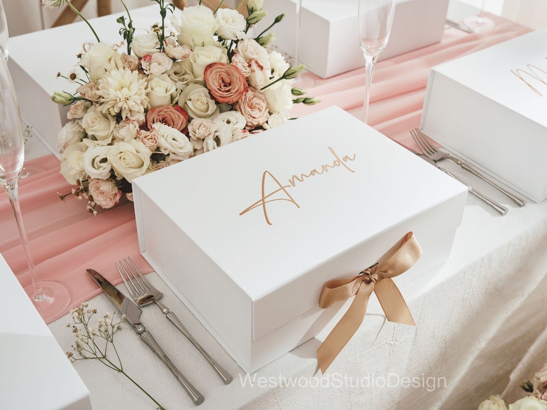 Personalized Bridesmaid Gift Box Set - Custom Name Bridesmaid Proposal ...