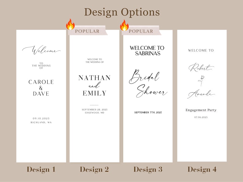 Personalized Linen Wedding Welcome Sign: Bridal Shower, Baby Shower ...