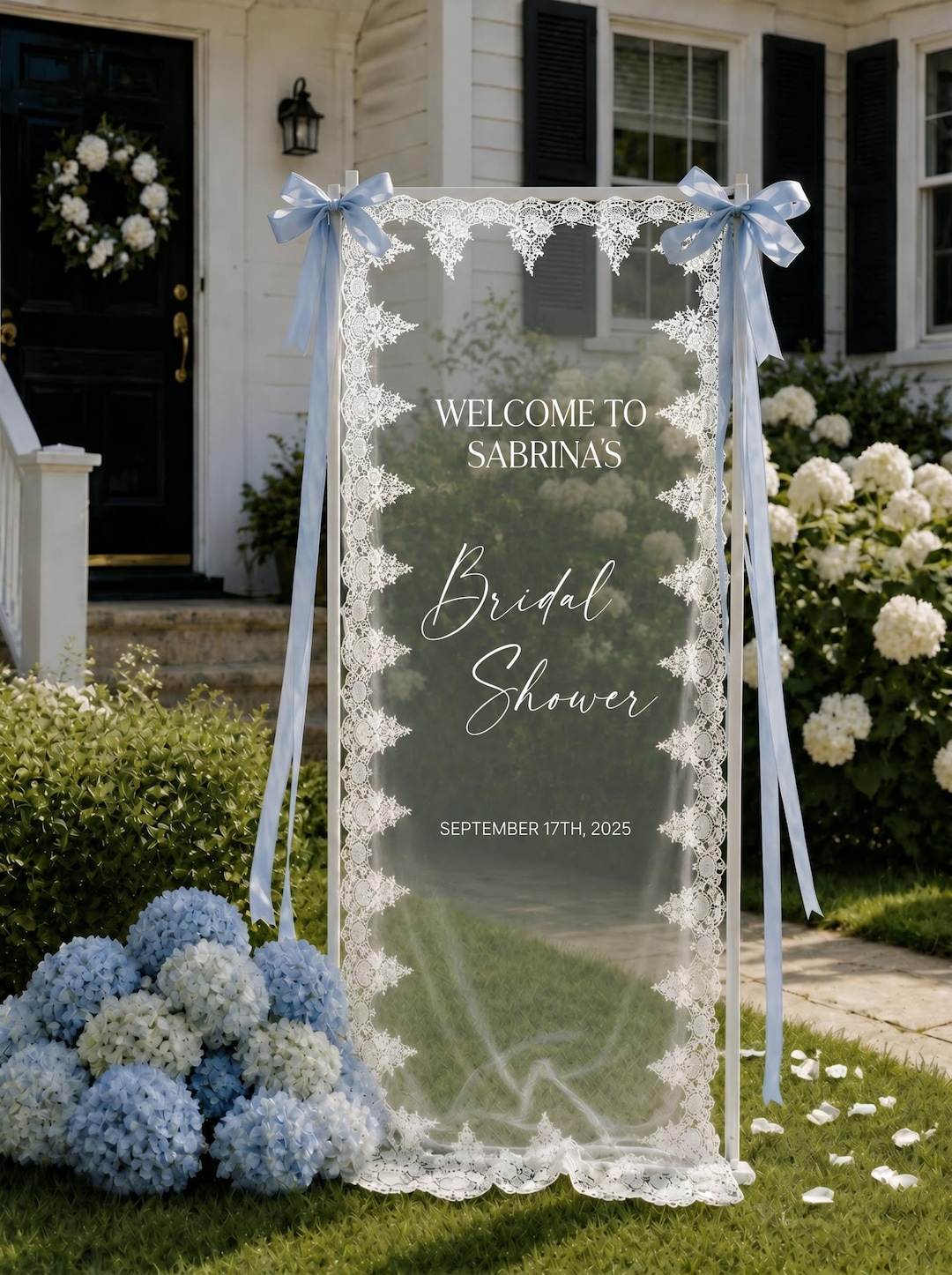 Custom Lace Wedding Welcome Sign, Personalized Lace Wedding Sign ...