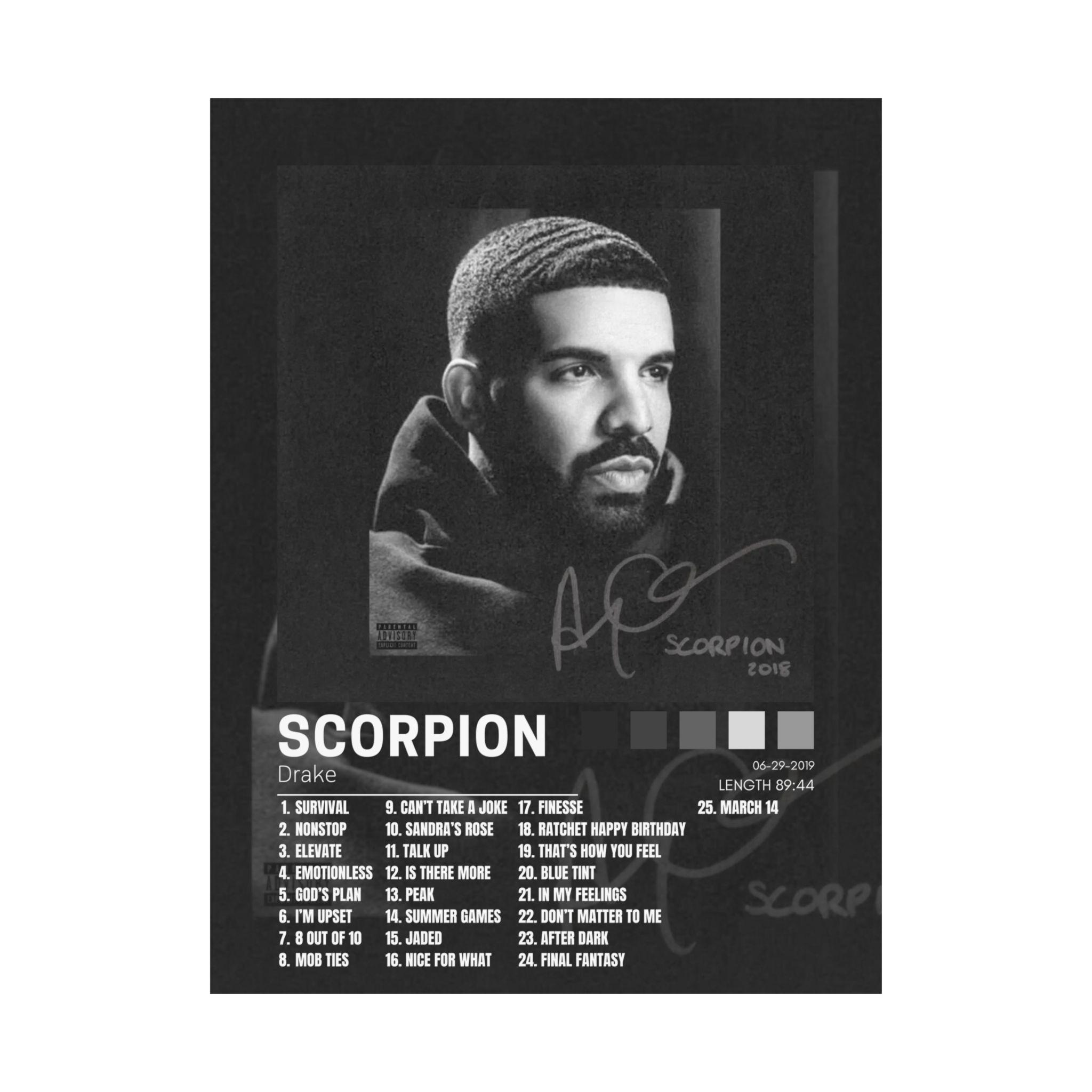 Drake Album Poster Scorpion - Etsy