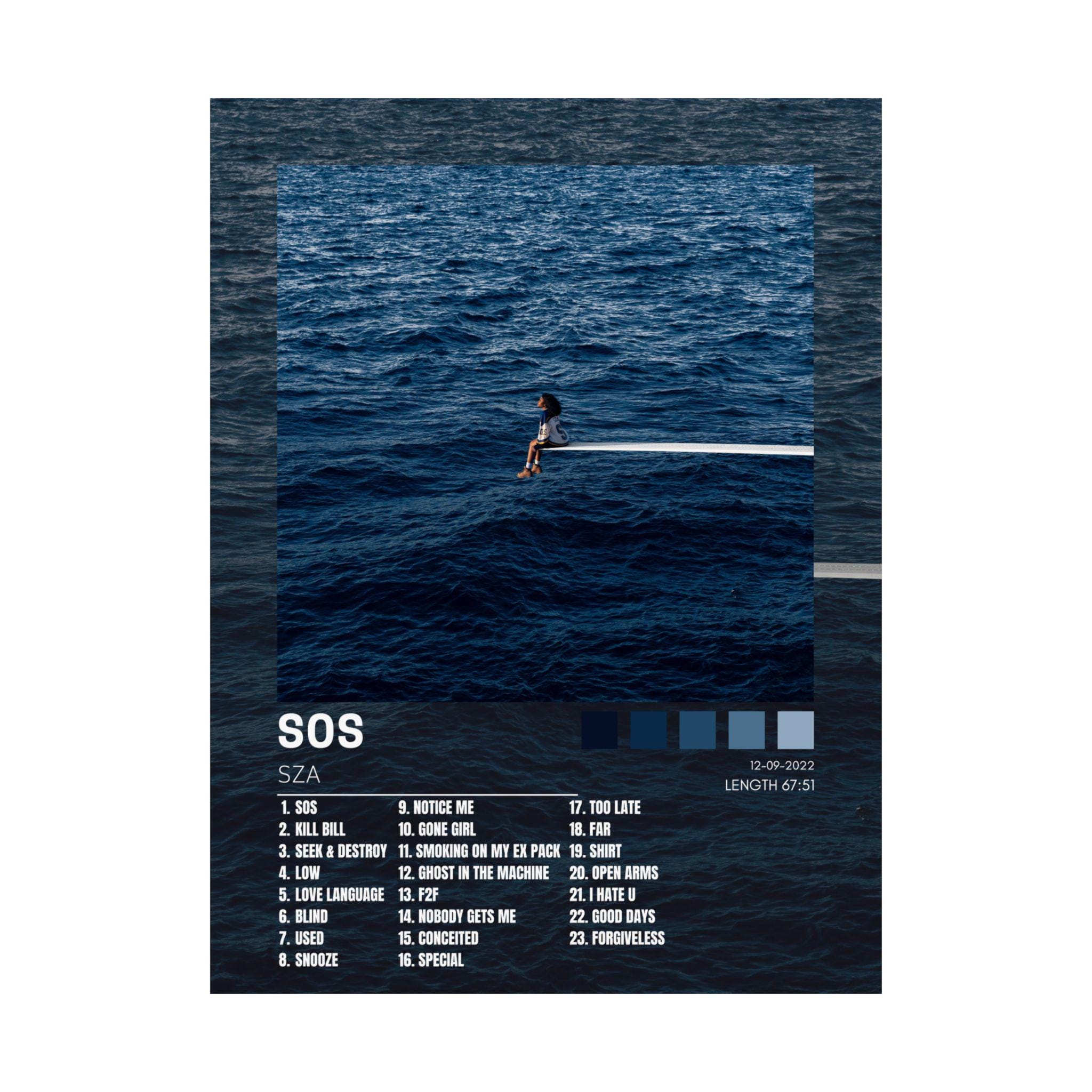 Sza Sos Album Poster - Etsy