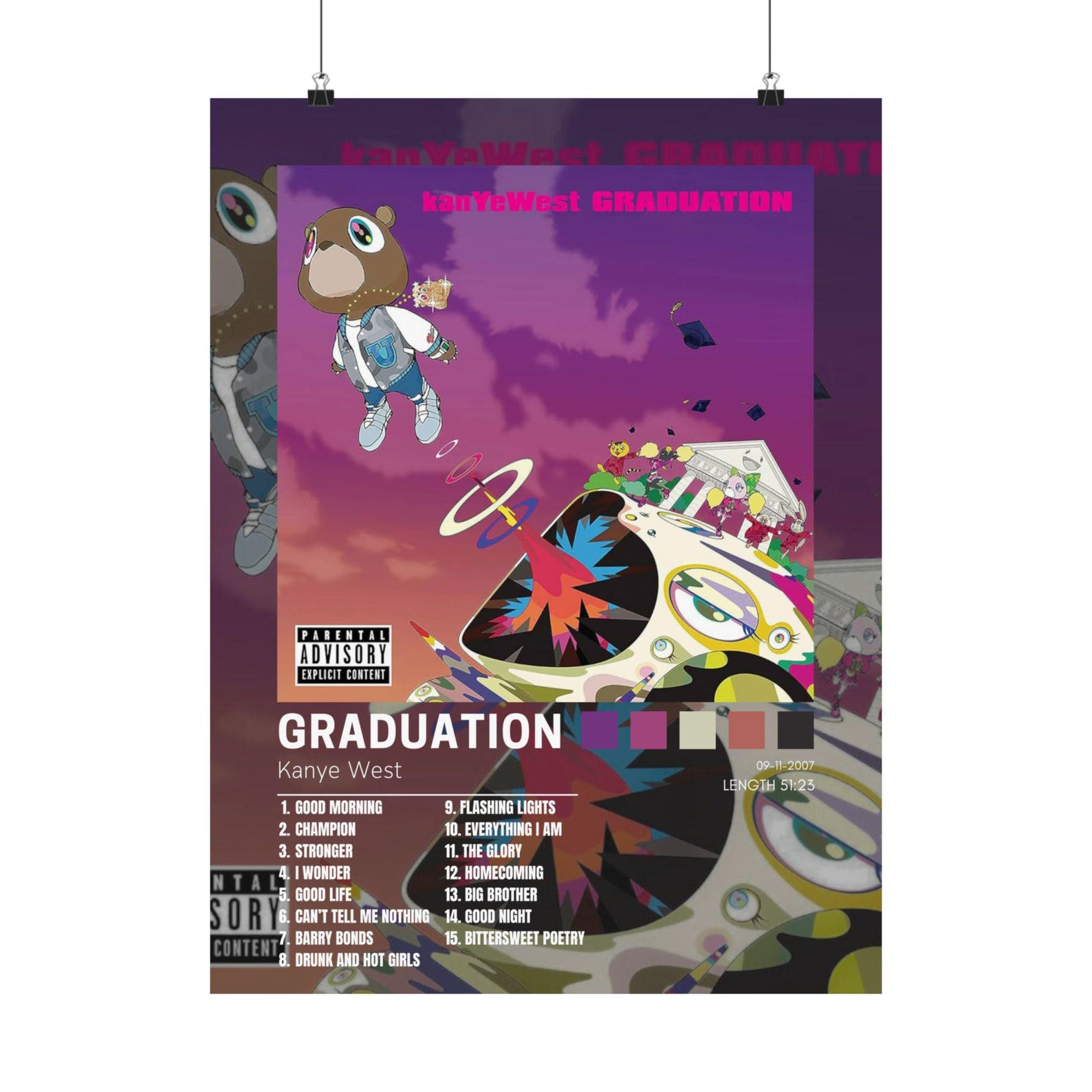 Kanye West Inspired Album Poster Graduation - Etsy