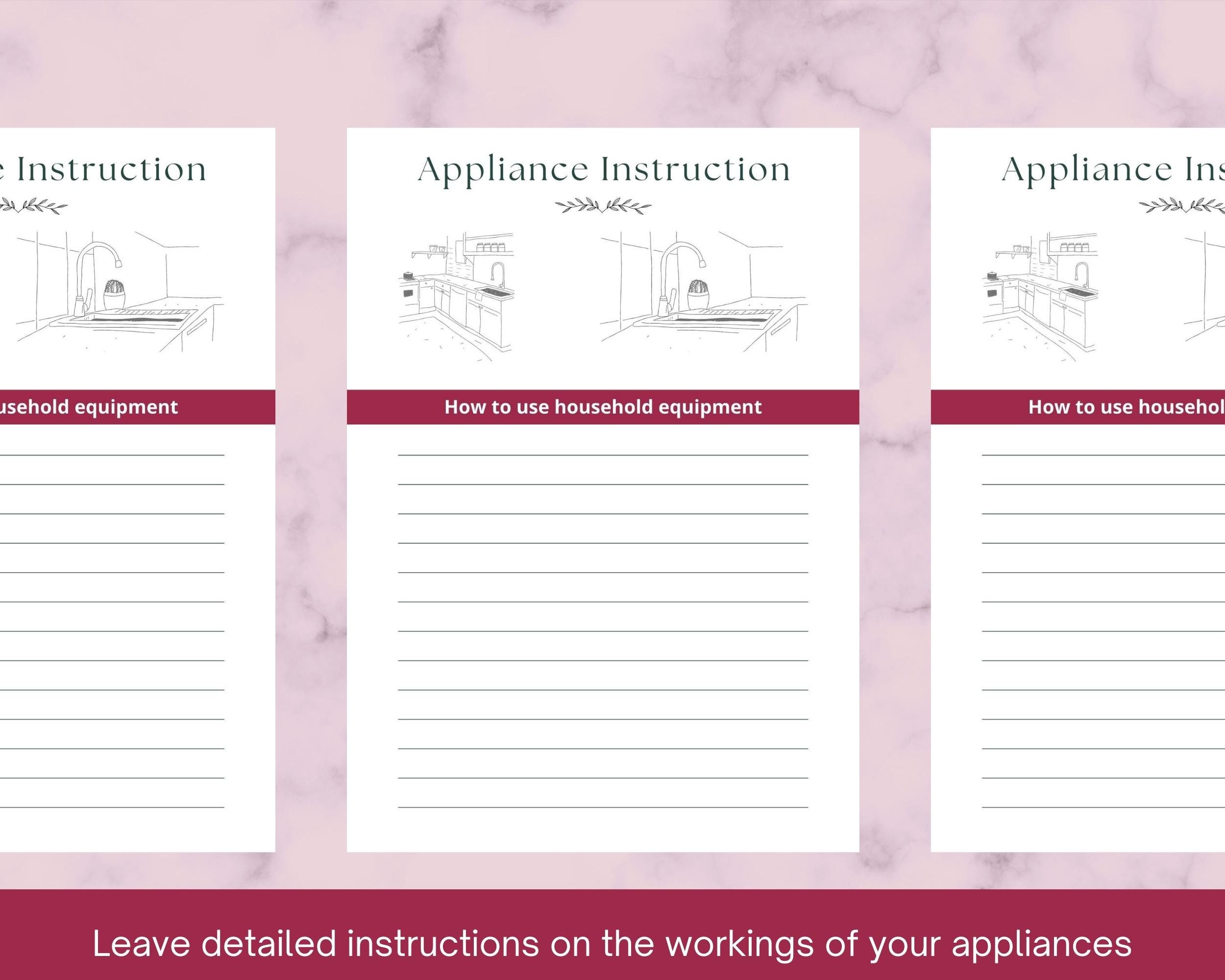 House Sitter Printable, House Sitter Notes, House Sitter Planner, Pet ...