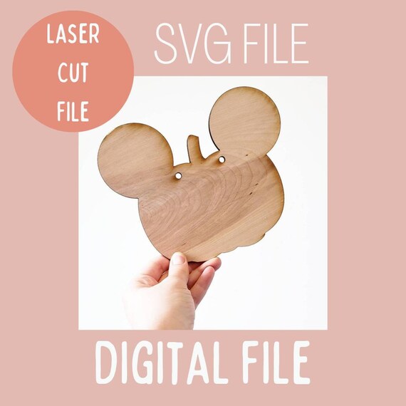 Digital Cut File SVG Glowforge Laser Banner Mickey Mouse - Etsy
