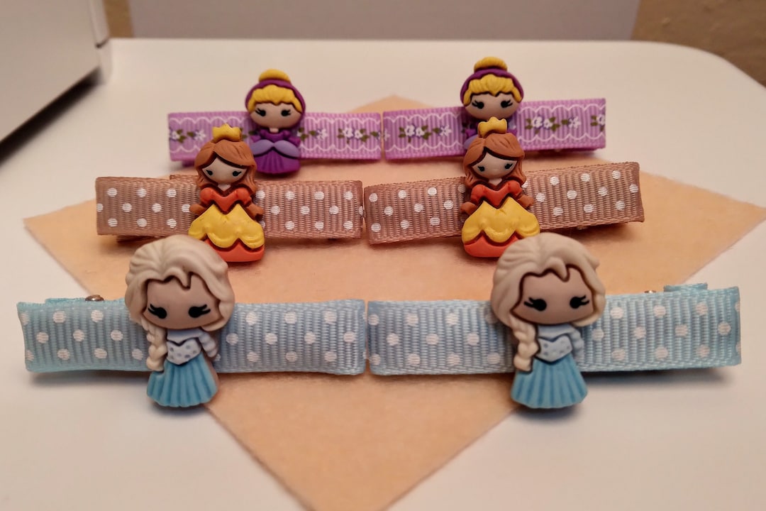 Disney Princess Hair Clips medium - Etsy
