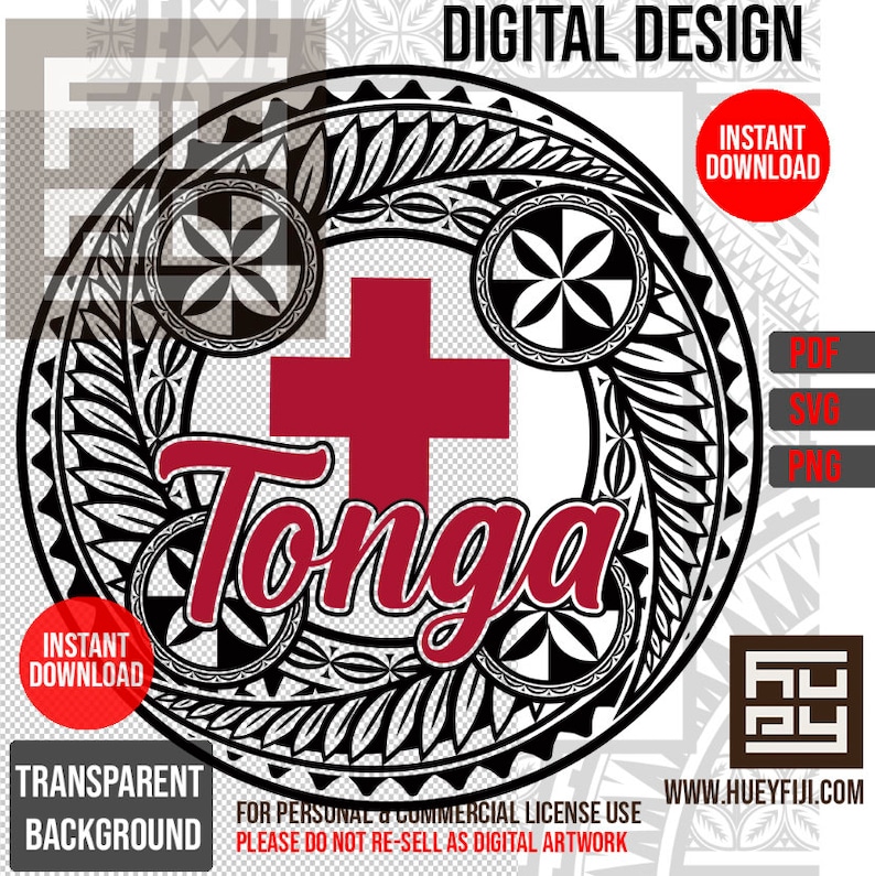 Tongan Kupesi Ngatu Mate Ma'a Tonga Pride Polynesian Tribal Pattern ...