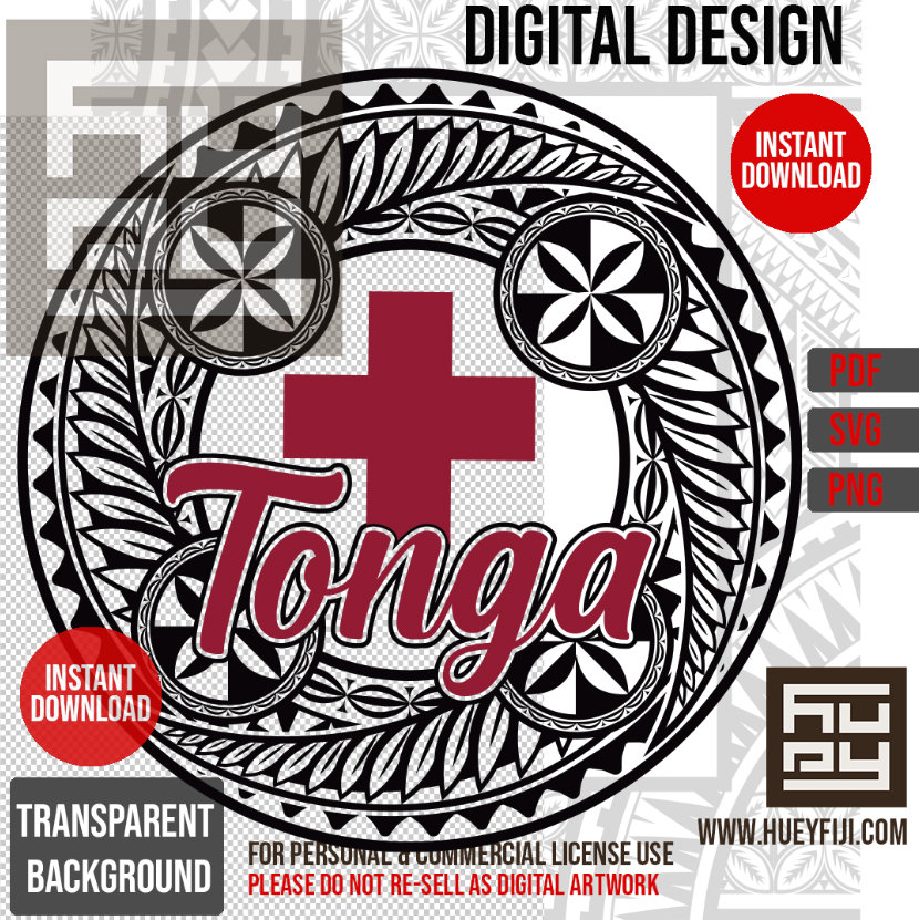 Tongan Kupesi Ngatu Mate Ma'a Tonga Pride Polynesian Tribal Pattern ...