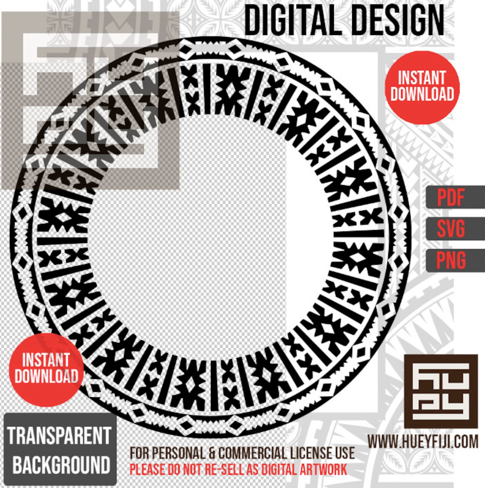 Fijian Kesakesa Masi Pattern Kaiviti Bula Vinaka Tapa Stencil SVG ...