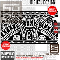 Fijian Round Pattern - 150cm - PNG File *instant Digital Download* - Etsy