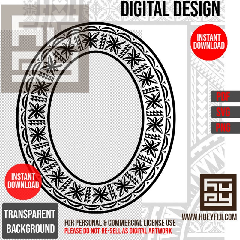 Samoan Svg Frame - Etsy