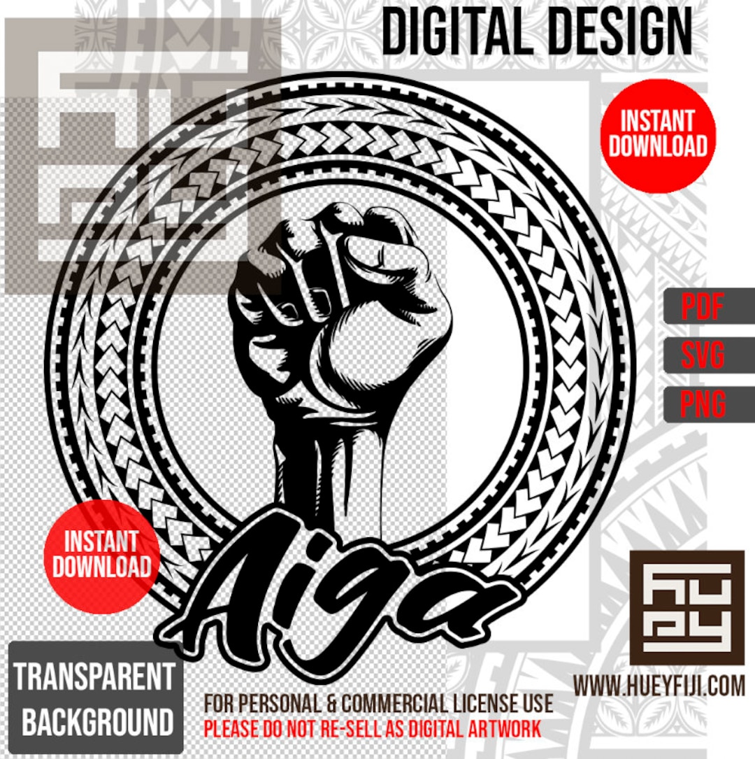 Samoan Tatau Aiga Family Seamless Tribal Pattern Design - SVG | PNG ...