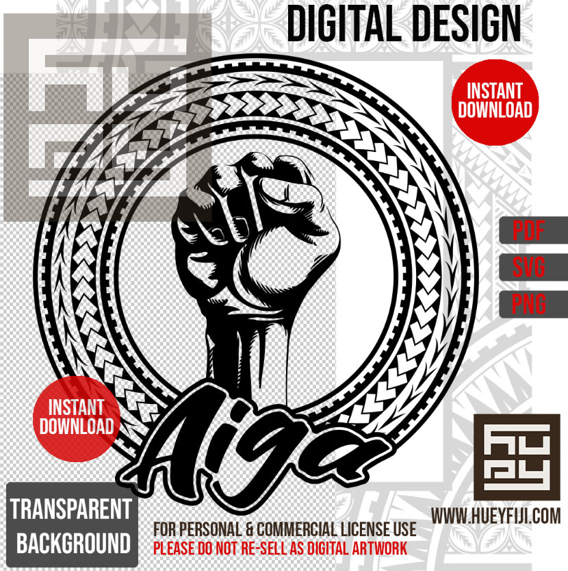 Samoan Tatau Aiga Family Seamless Tribal Pattern Design - SVG | PNG ...