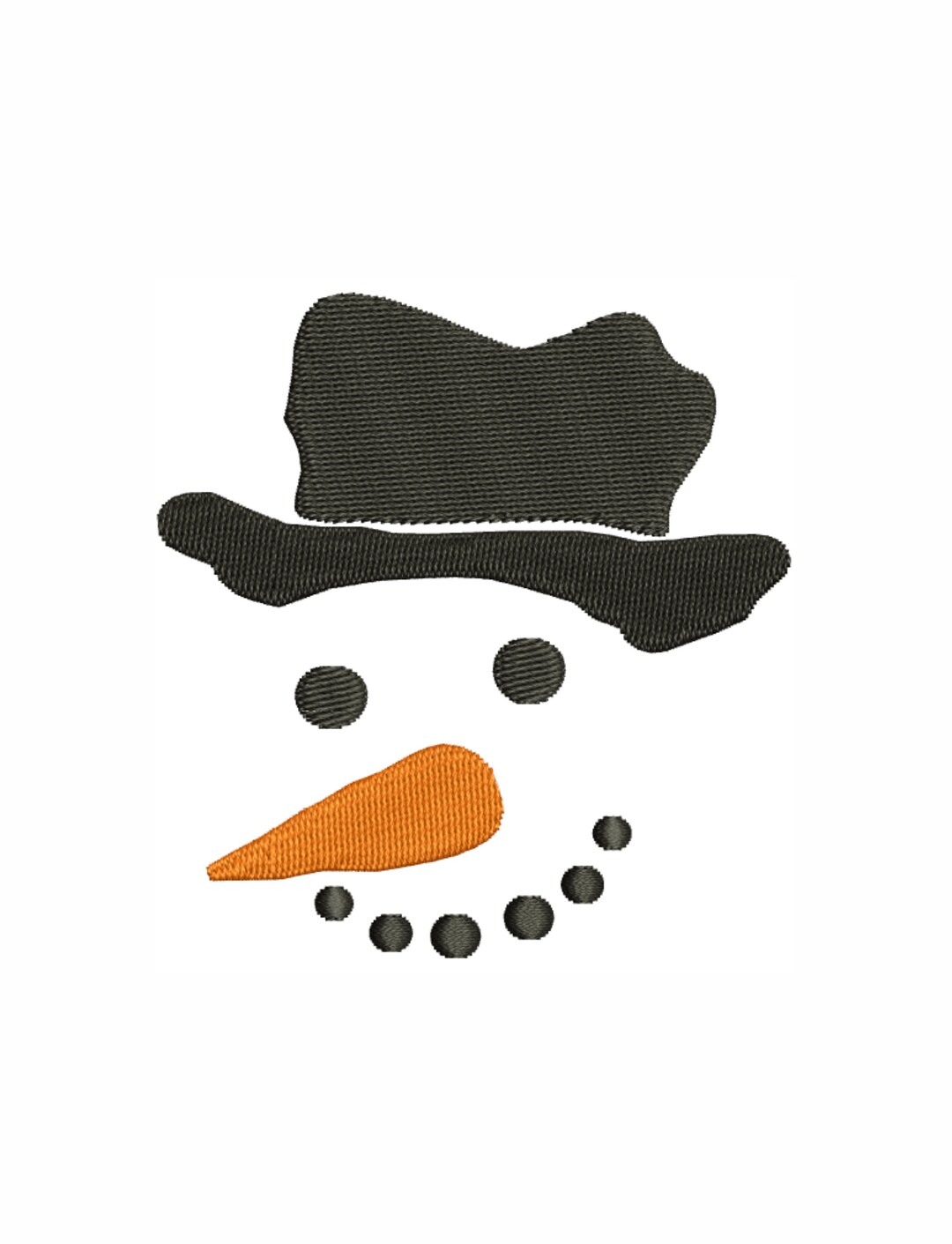 Snowman Face Embroidery Design Snowman Dst File Snowman - Etsy