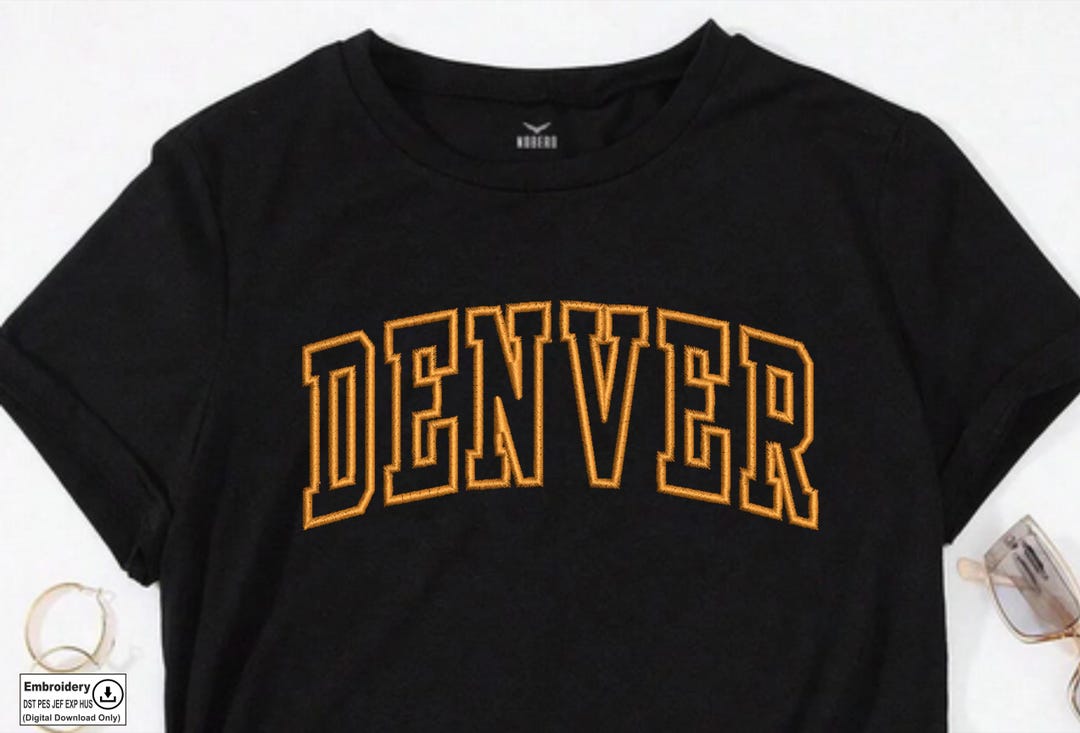 Denver Letters Applique Machine Embroidery Designs | Denver Embroidery ...
