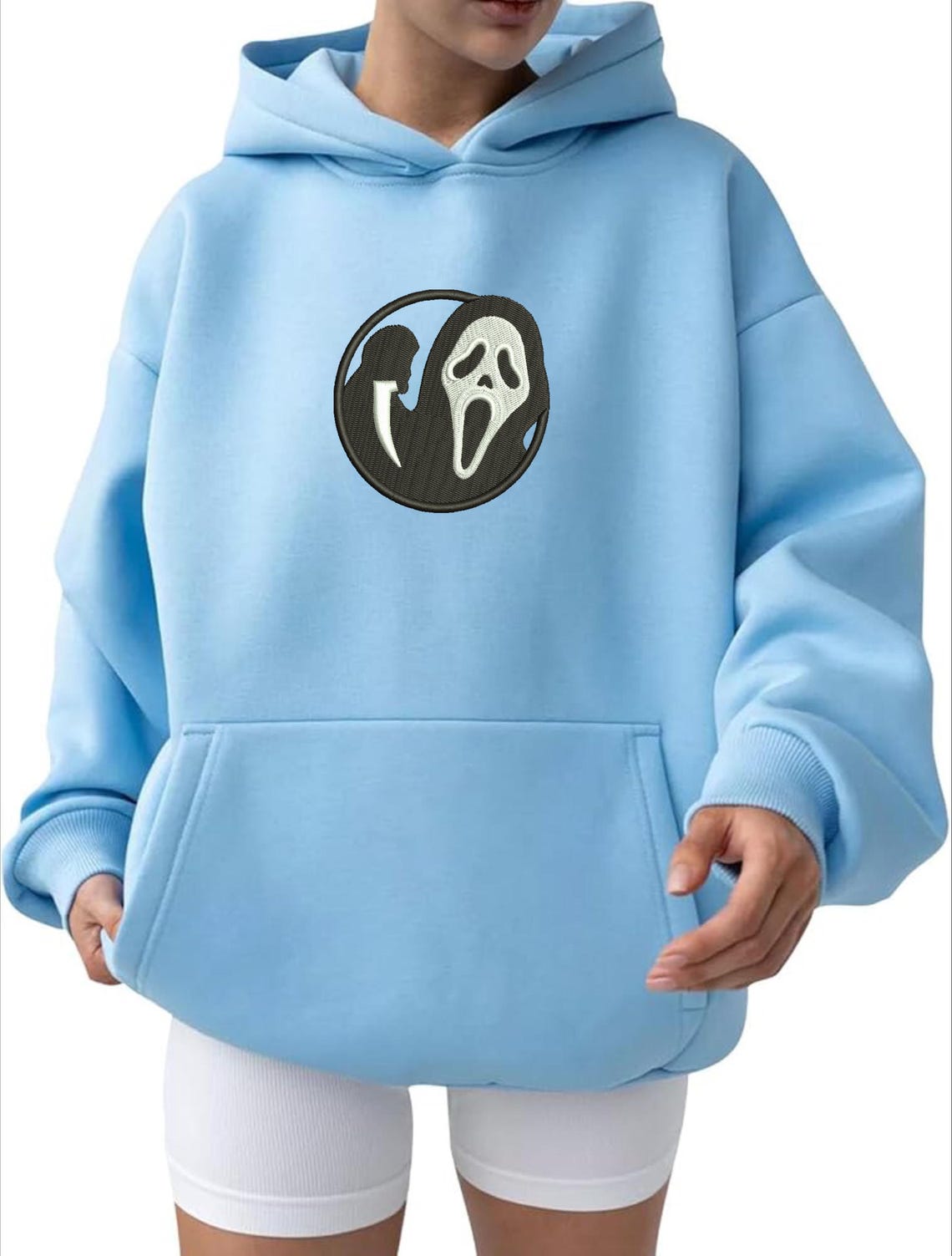 Scream Ghostface Embroidery Design | Halloween Horror File (DST PES EXP ...