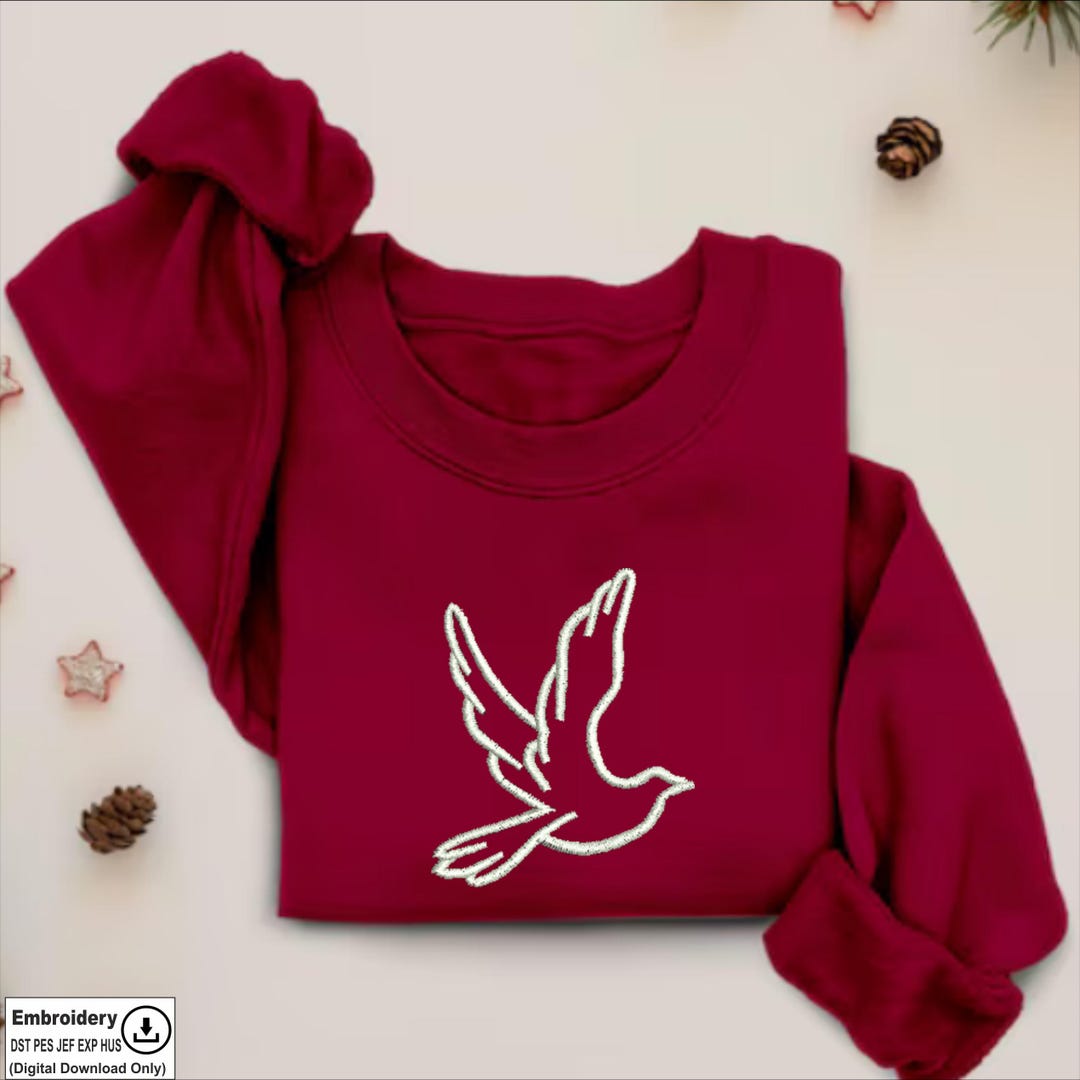 Flying Pigeon Machine Embroidery Design | Birds DST PES Files (digital ...