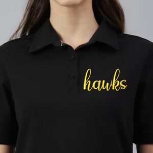 Hawks 3D Puff Letters Machine Embroidery Design | Hawks 3D Puffy Foam ...