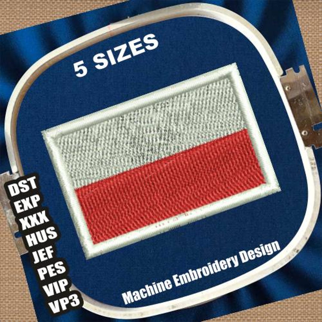 Poland Flag Machine Embroidery Designs | Poland National Flag ...